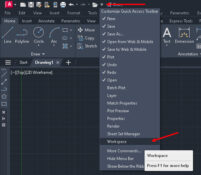 AutoCAD Classic Workspace