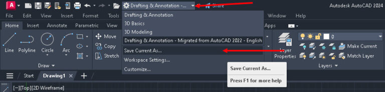 AutoCAD Classic Workspace