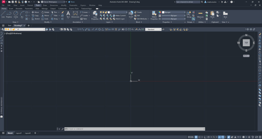 AutoCAD Classic Workspace