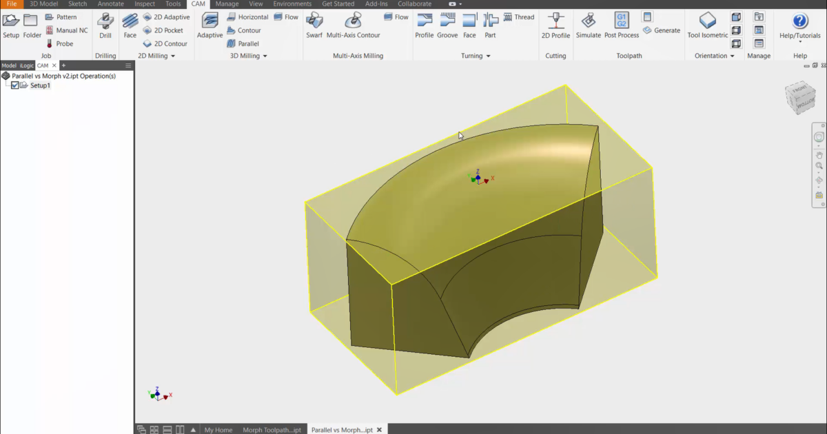 Quick Tip: Morph vs. Parallel Toolpath