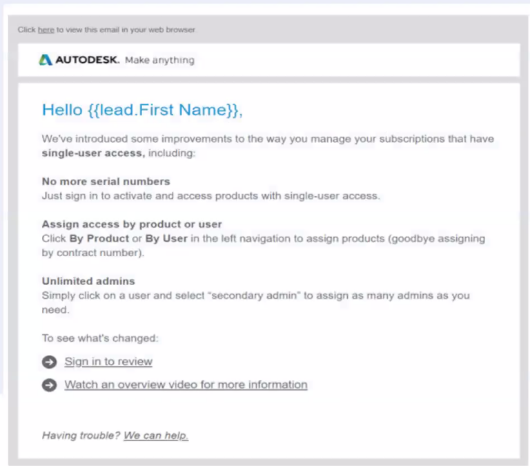 New Autodesk Account Experience for Subscription Customers