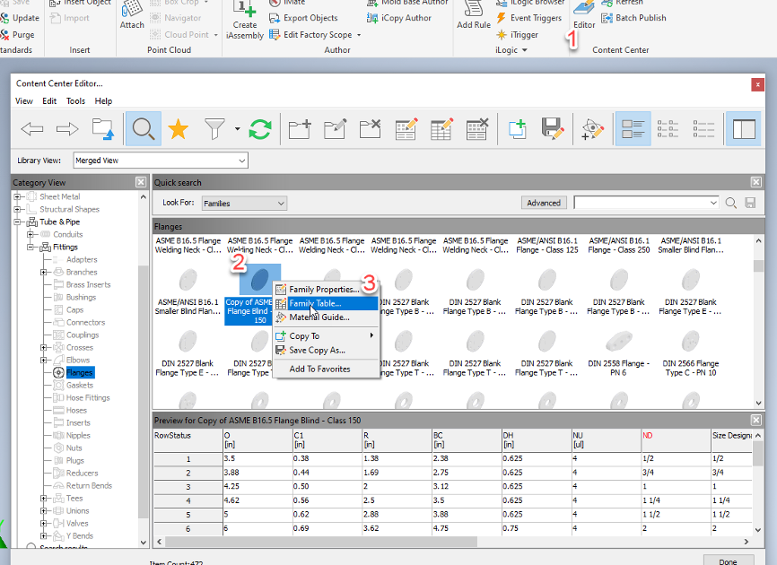 How to Add Properties and Parameters to Content Center Families