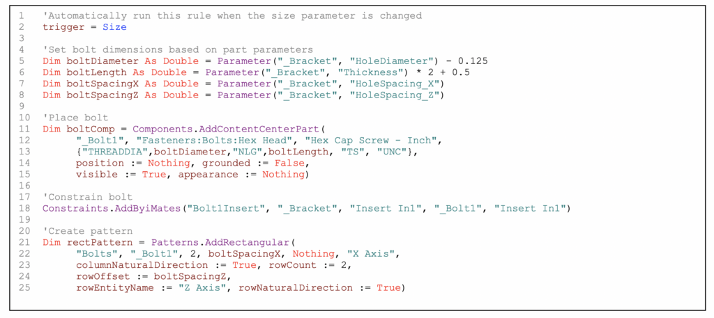 Changing Content Center Parts in Inventor with iLogic