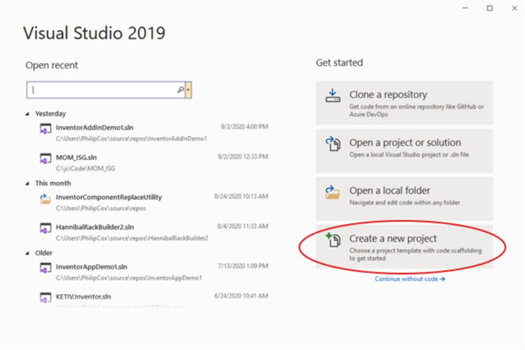 Connecting Visual Studio and Autodesk Inventor for Add-ins