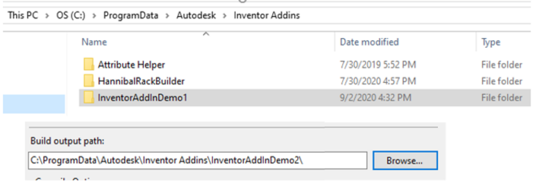 Connecting Visual Studio and Autodesk Inventor for Add-ins