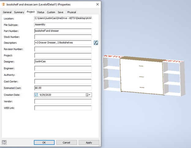 How to Populate Inventor iProperties
