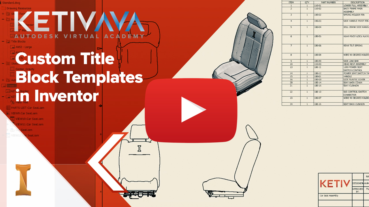 How to Create Custom Title Blocks in Inventor