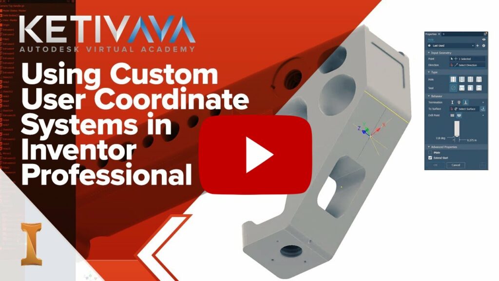 How To Use Custom User Coordinate Systems with Inventor Assembly