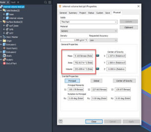 How to Find Internal Volume in Inventor Professional
