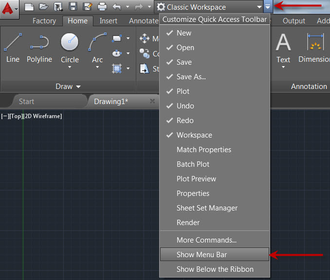 11 Simple Steps To AutoCAD Classic Workspace In AutoCAD