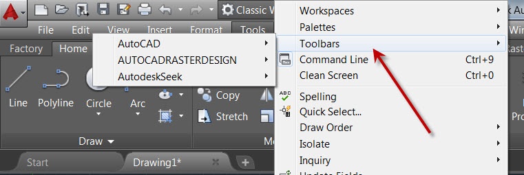 11 Simple Steps to AutoCAD Classic Workspace in AutoCAD